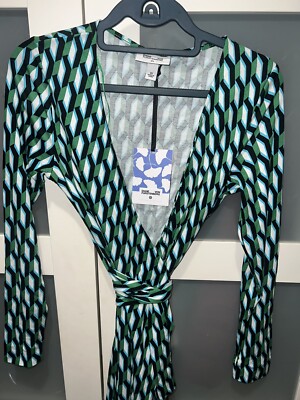 Medium DVF Diane Von Furstenberg x Target XS Midi Arrow Geo Green Wrap ...