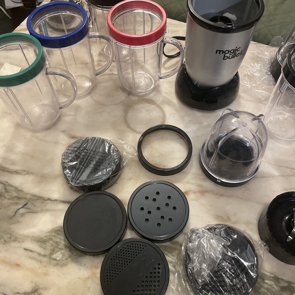 Huge Lot! Magic Bullet Blender MBR-1101 Silver, 28 Pieces Used & New | eBay