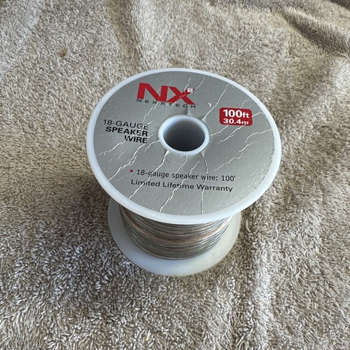 (100ft) 18AWG Stranded Speaker Wire 600V #18 Gauge Clear Jacket 2 ...