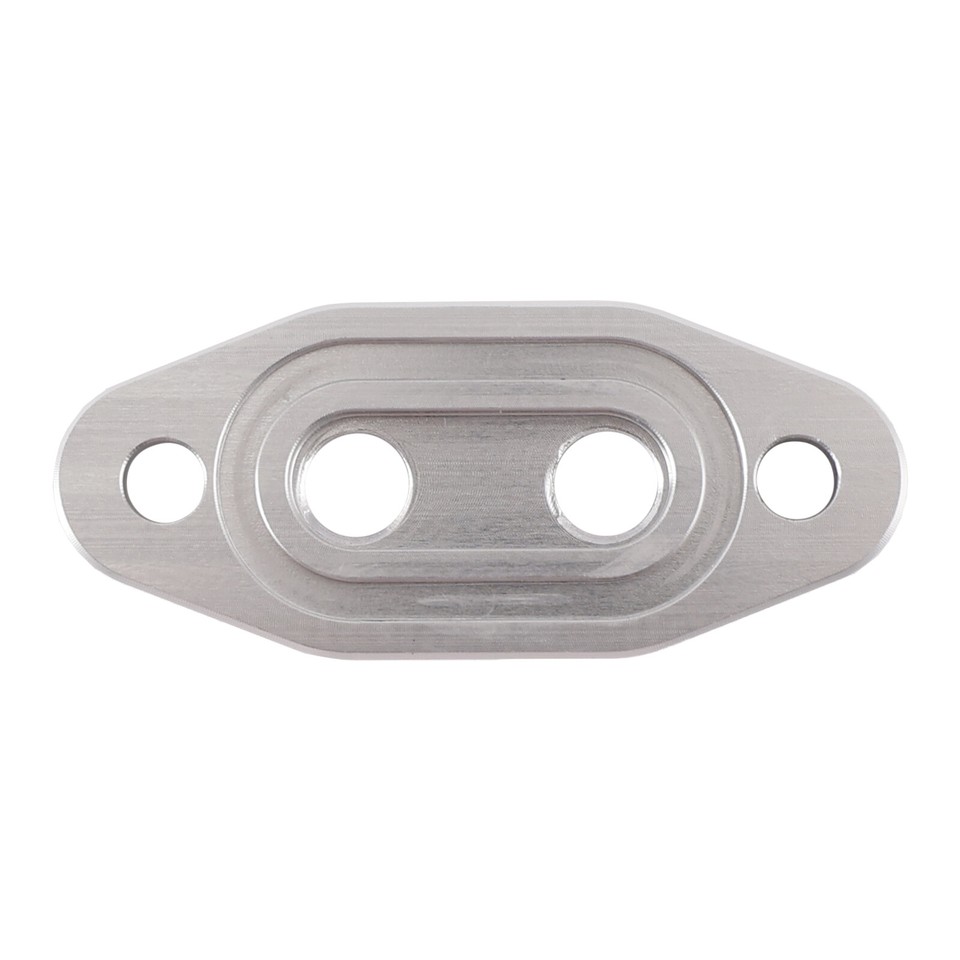 Twin Turbo Dual 1/8" NPT Oil Feed Line Adapter Plate for LS1 LSX LS3 ...
