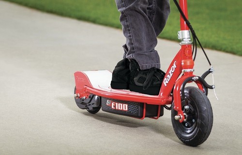 Razor E100 Motorized 24V Electric Scooter - Red 845423013165| eBay