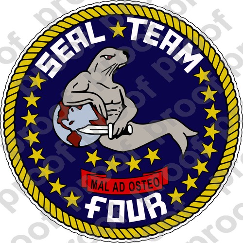 STICKER USN UNIT SEAL TEAM 4 | eBay