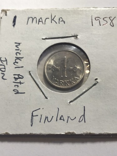 1 Marka 1958 Finland Suomen Tasavalta Coin | eBay