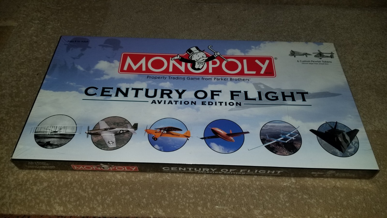 D937s+Monopoly+Century+of+Flight+Aviation+Edition+100+Parker+Brothers ...