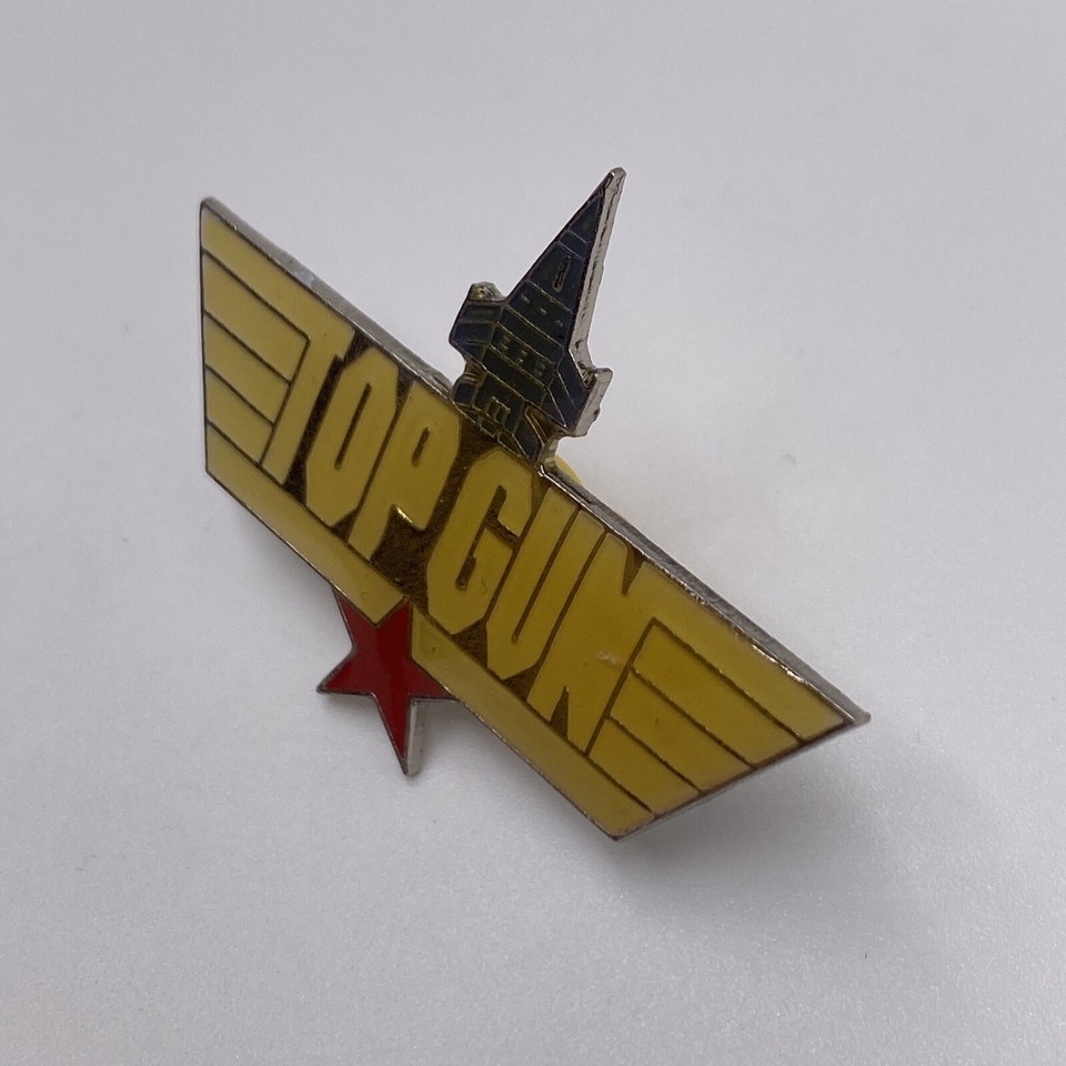 Vintage Top Gun Enamel Lapel Hat Pin | eBay