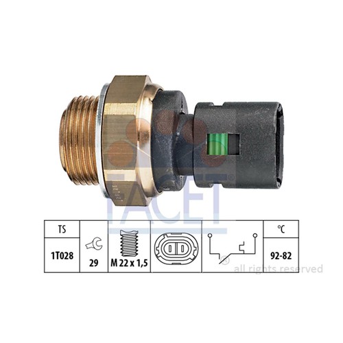 FACET Radiator Cooling Fan Temperature Switch 7.5128 FOR 21 19 Megane ...