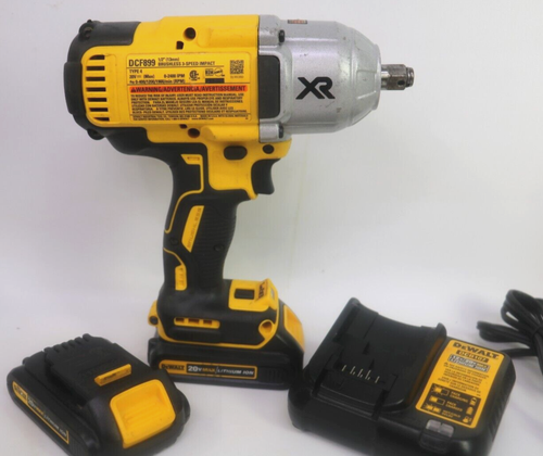 DeWalt DCF899 20V MAX XR Brushless 1/2" High Torque Impact Wrench/2 Bat ...