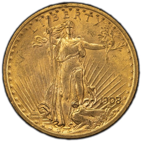 1908 United States $20 Double Eagle Gold Coin | eBay