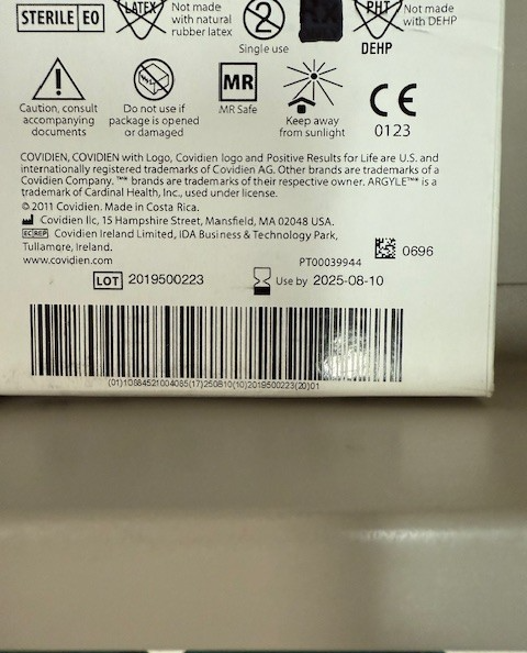 Covidien Argyle Peritoneal Dialysis Catheter 2 Cuffs REF 8811313010 ...