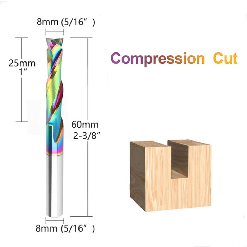 Carbide Router Bit Double-edged Structure Efficient Chip Removal For ...