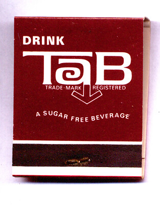 Vintage TAB SODA / COCA-COLA - MATCHBOOK - Unstruck - Things go Better ...