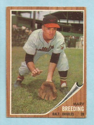 1962 Topps Baseball Marv Breeding #6 Baltimore Orioles EX+ **2 | eBay