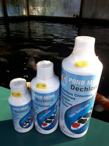 Pond Dechlorinator Koi Dechlora 250 500 1000ml tap water safe ...