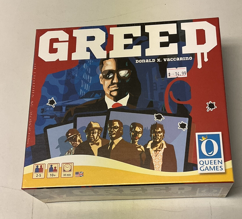 Greed Board Game Donald X. Vaccarino by Queen Games (Sealed Brand New ...