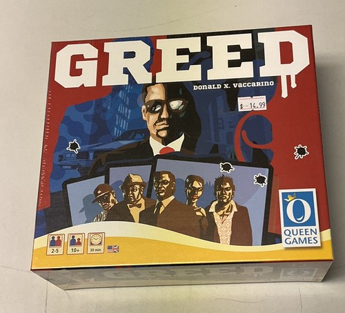 Greed Board Game Donald X. Vaccarino by Queen Games (Sealed Brand New ...