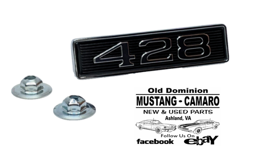 1969-1970 Mustang Hood Scoop 428 Emblem | eBay
