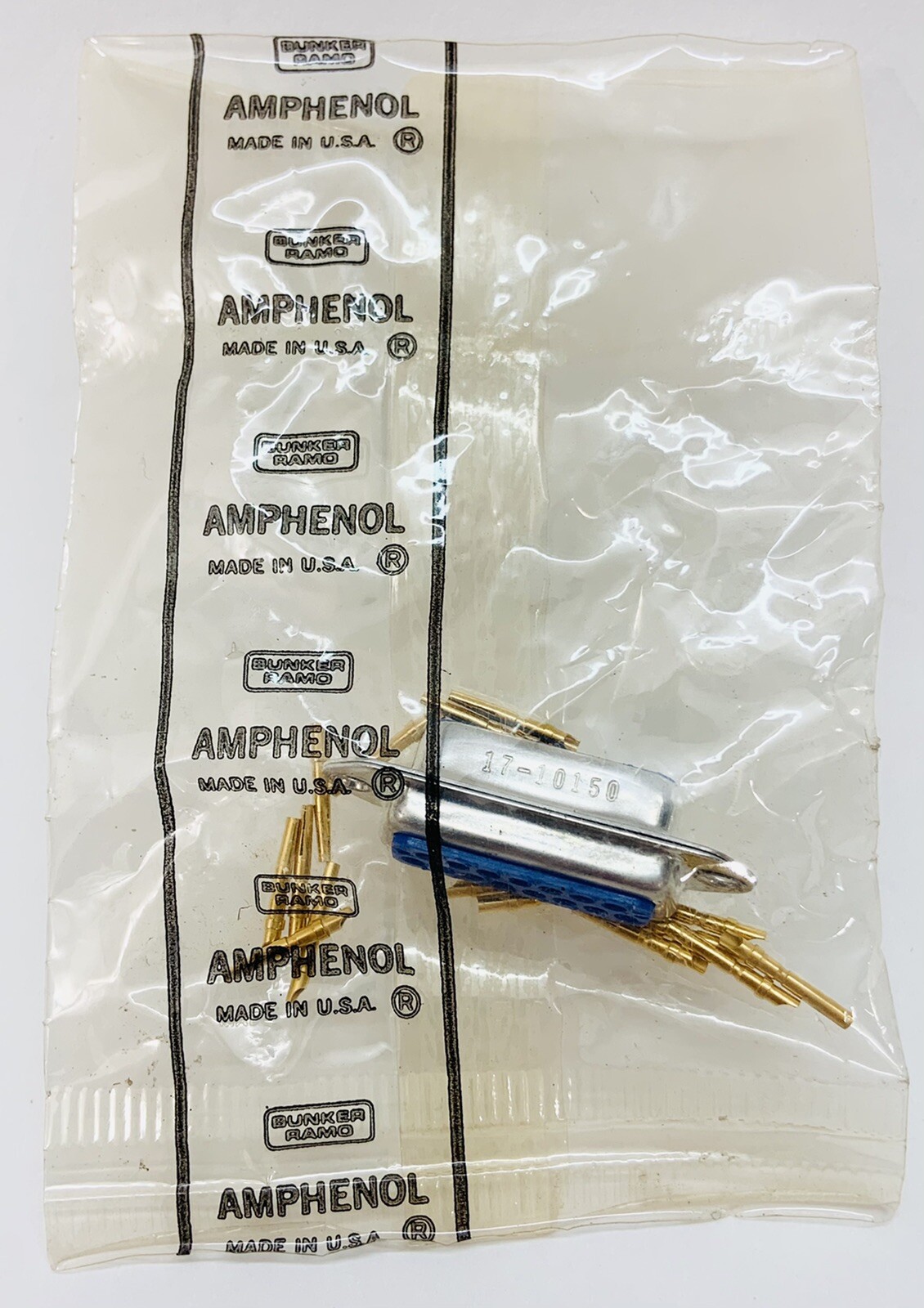 1 PCs Steel Shell 15 Position Amphenol 17-10150 D-Sub Connector ...