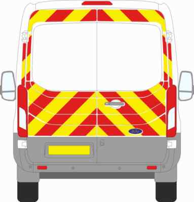 FORD TRANSIT VAN H2 3/4 CHEVRON KIT PRISMATIC CHAPTER 8 REFLECTIVE ...