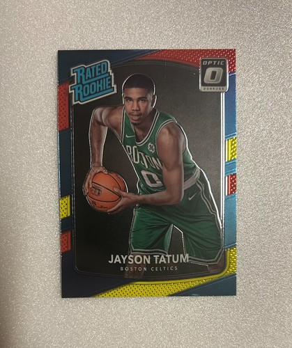 2017-18 Donruss Optic Jayson Tatum Red and Yellow Rated Rookie #198 ...