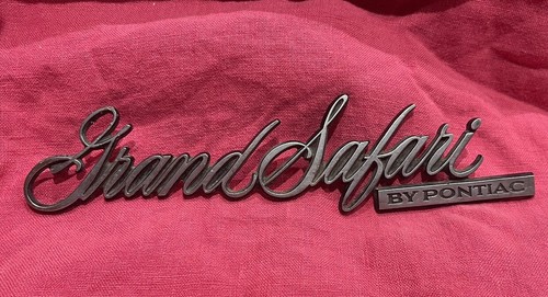 Grand Safari By Pontiac Chrome Car Emblem With Mounting Pins | eBay
