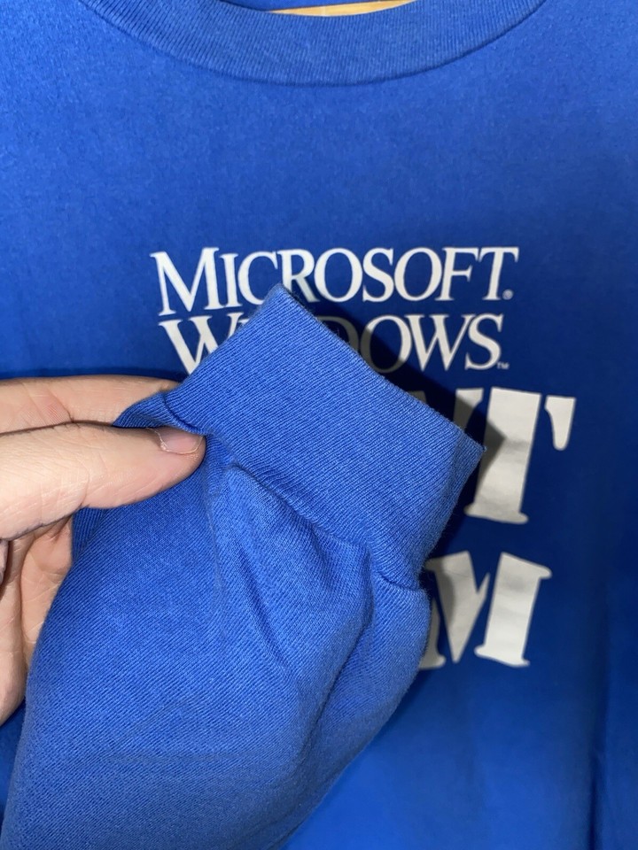 Vintage 90s Microsoft Windows Swat Team Shirt Sz XL Single Stitch Tech ...