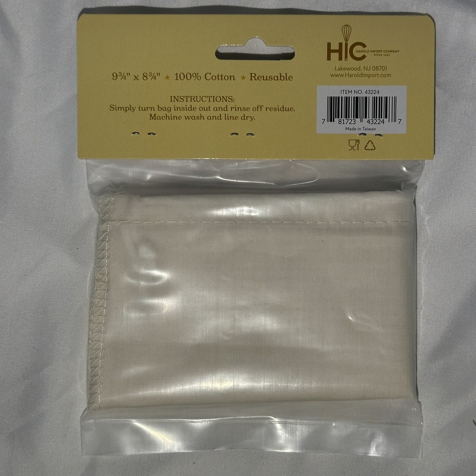 Reusable 100% Cotton Jelly Strainer Bags 2 pack - Bag Jam Drain Strain ...