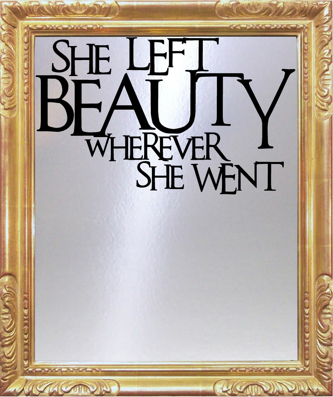 She Left Beauty Wherever She Went Vinyl Decal Home Décor 12" x 19" | eBay