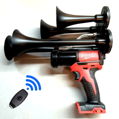 Milwaukee Train Air Horn + Remote Control M18 18v Drill Impact | eBay
