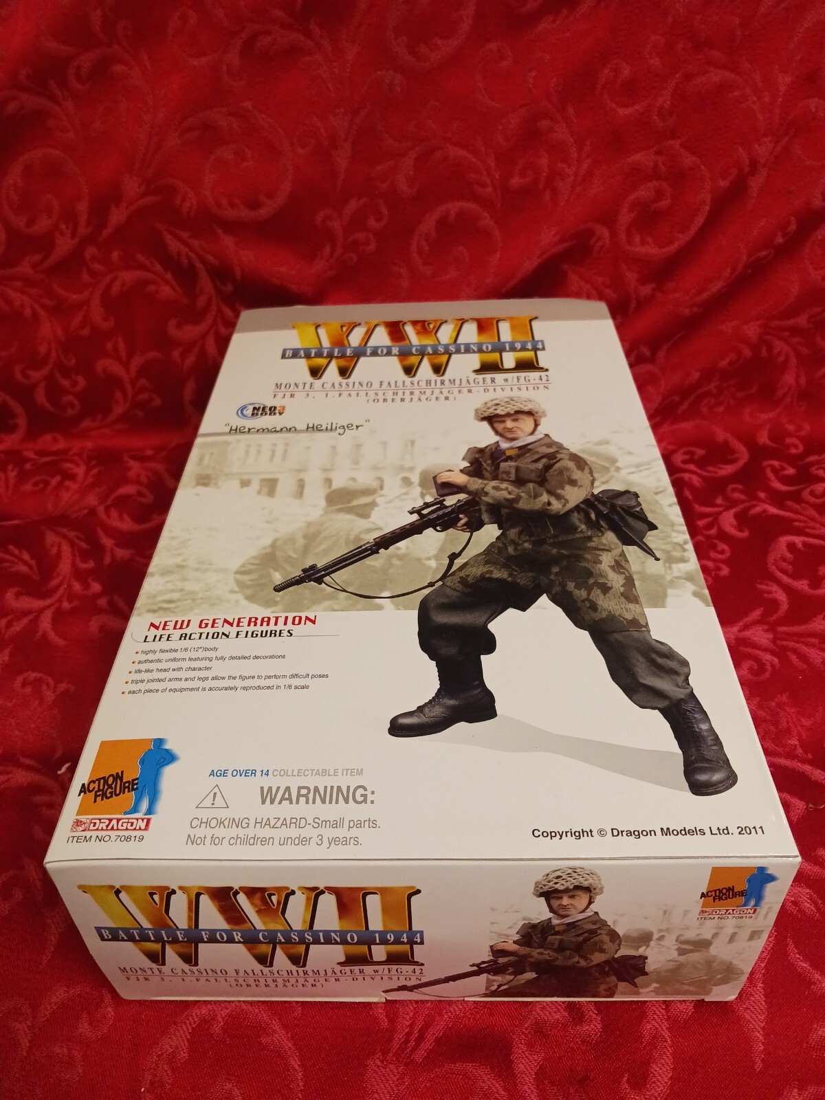 V rare Dragon 70819 german paratrooper monte cassino 1/6 Figure Hermann ...