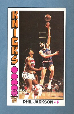 PHIL JACKSON 1976-77 Topps #77 New York Knicks Tall Boy | eBay