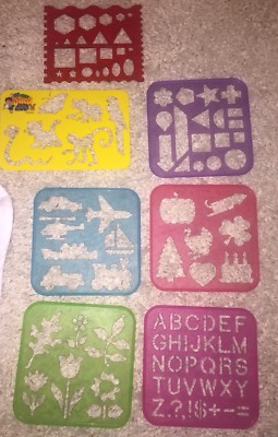 Lot Of 7 Preowned Stencils Go Diego, Tupperware Kids Crafts | eBay