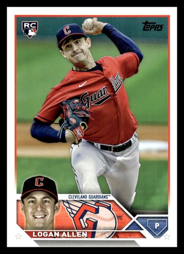 2023 Topps Update #US233 Logan Allen Cleveland Guardians Baseball Card ...