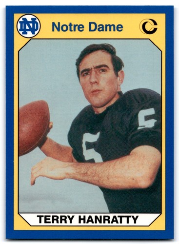 1990 Collegiate Collection Notre Dame Terry Hanratty Notre Dame ...