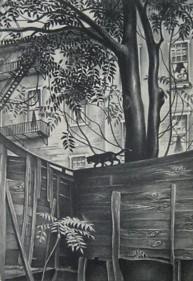 Back Yard : Mabel Dwight : 1938 : Archival Quality Art Print 11x17 | eBay