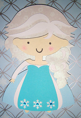 Frozen Elsa Paper Die Cut Paper Doll Scrapbook Embellishment | eBay