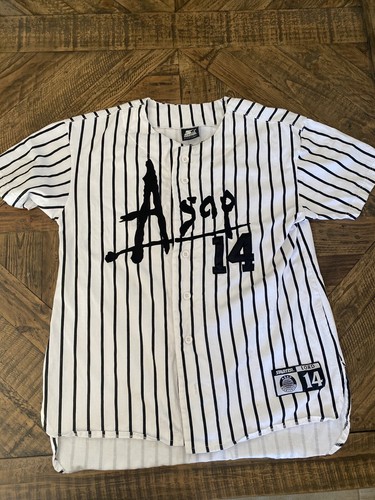 ASAP Rocky Worldwide Starter Baseball Jersey Streetwear Hip Hop Rare ...