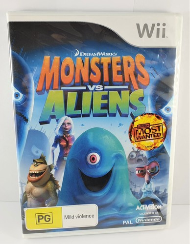 New Nintendo Wii Monsters Vs Aliens Dreamworks Game 2009 PAL Sealed ...