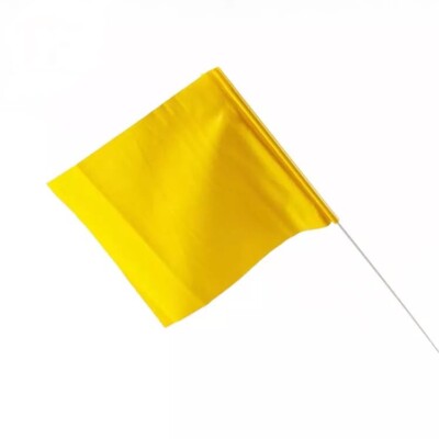 Yellow Flag Markers/Plastic Survey Flags, Bundle of 30. Water Proof ...