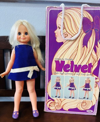 Vintage IDEAL 1970 Crissy's Cousin VELVET doll with her original box | eBay