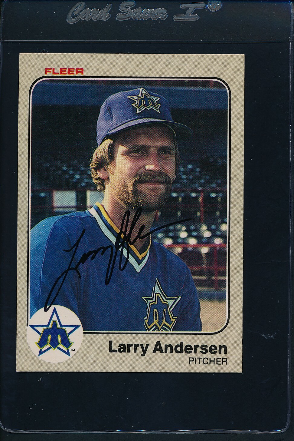 1983 Fleer #470 Larry Andersen Mariners Signed Auto *27941 | eBay