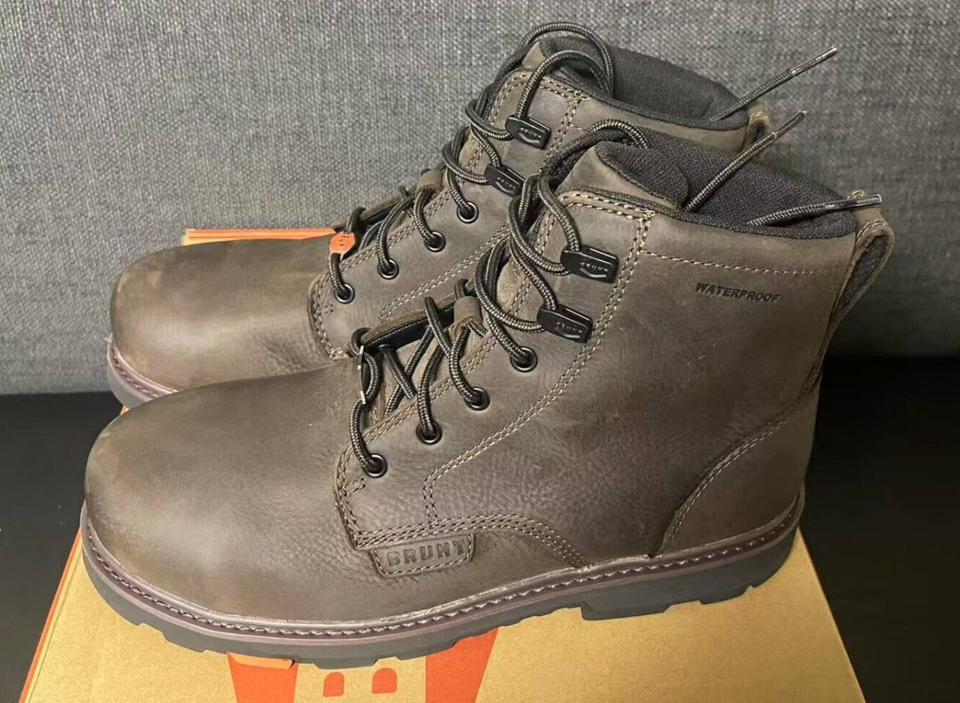 Brunt Men's Sullivan CT Safety Work Boots - Dark Brown 10" | eBay