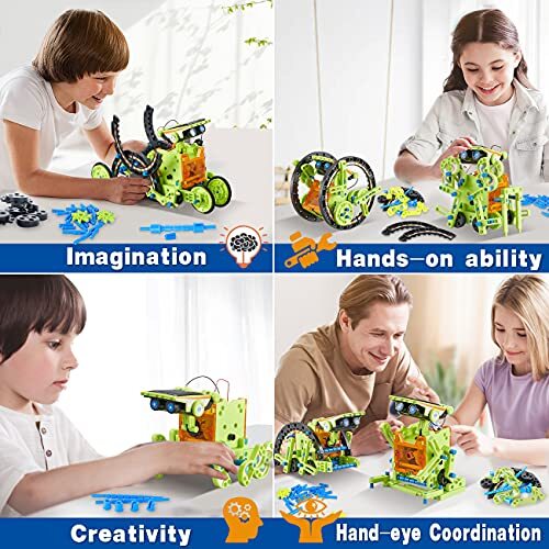 12-in-1 STEM Solar Toy Robot DIY Building Kit for Kids 8-10 Robot ...