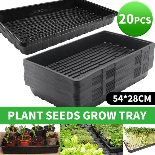 20X Seedling Tray Garden Black Plant Propagation Seedling Hydroponic ...