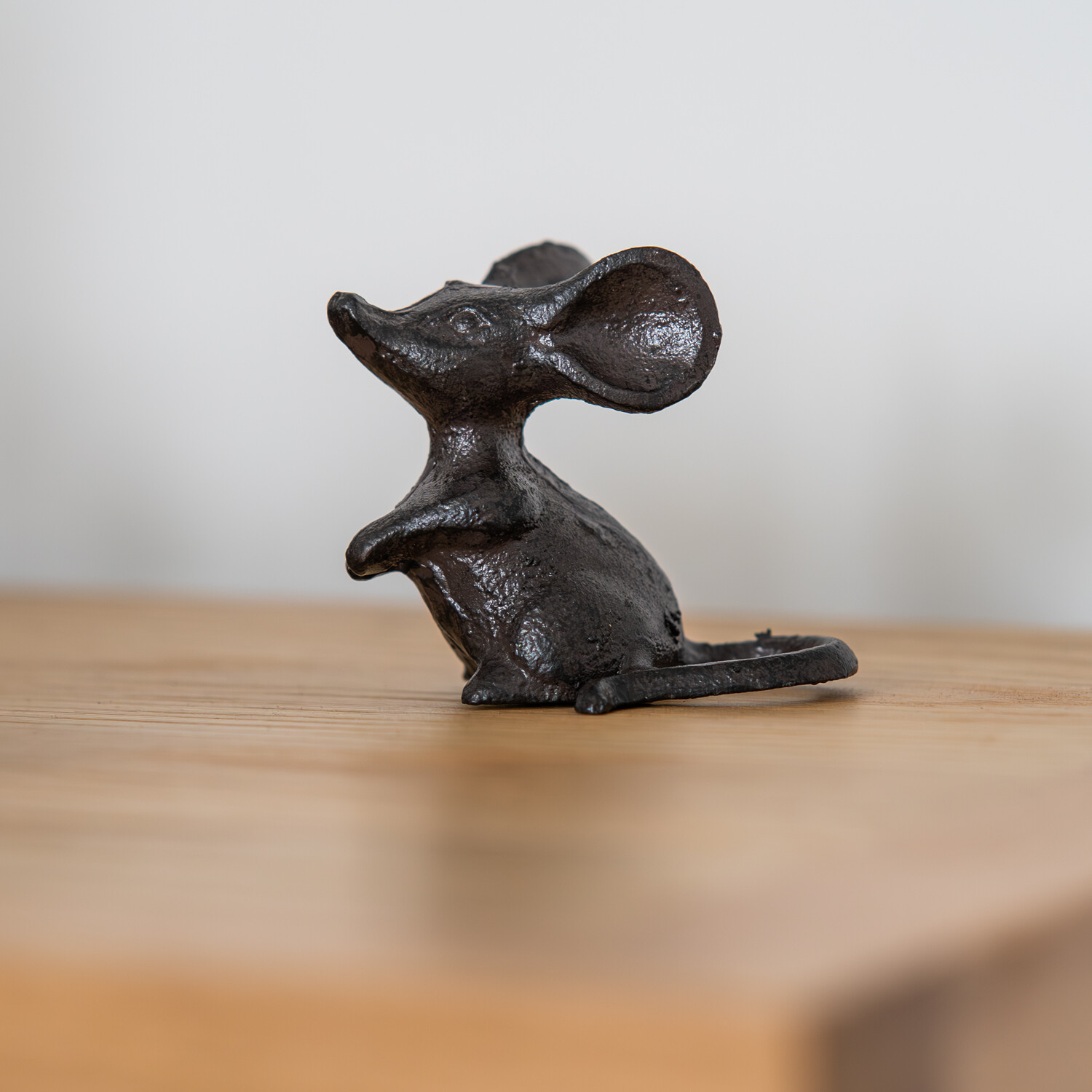 Woodside Cast Iron Mouse Sculpture Indoor/Outdoor Home/Garden Ornaments ...