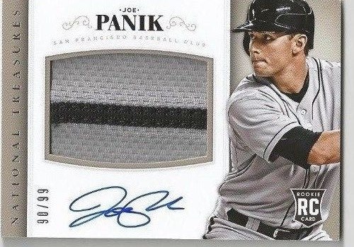 Joe Panik Auto Rookie Jersey /99 2014 National Treasures San Francisco ...