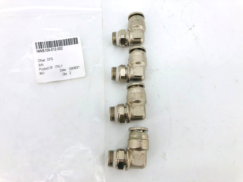Lot of 4 New ASCO NWB109-012-002 Numatics 12mm x 3/8 Swivel Elbow ...