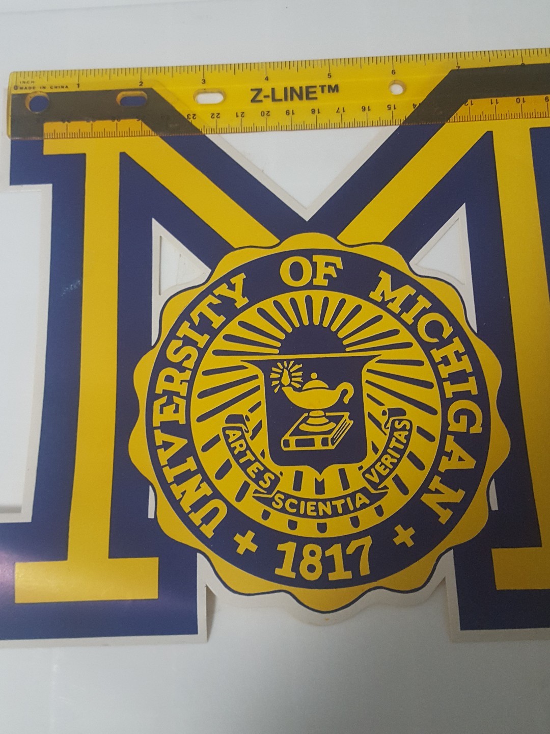 Large University of Michigan Decal Sticker football - Wolverines | eBay