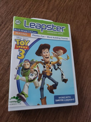 Leapfrog Leapster Toy Story 3 Learning Video Game Cartridge Reading Pre ...