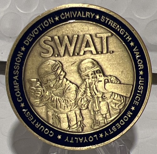 * Police SWAT Challenge Coin St George Protector Of SWAT Officers ...