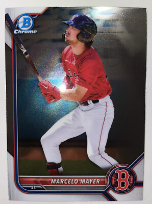 2022 Bowman Chrome #BCP-126 Marcelo Mayer Boston Red Sox 1st Round Pick ...